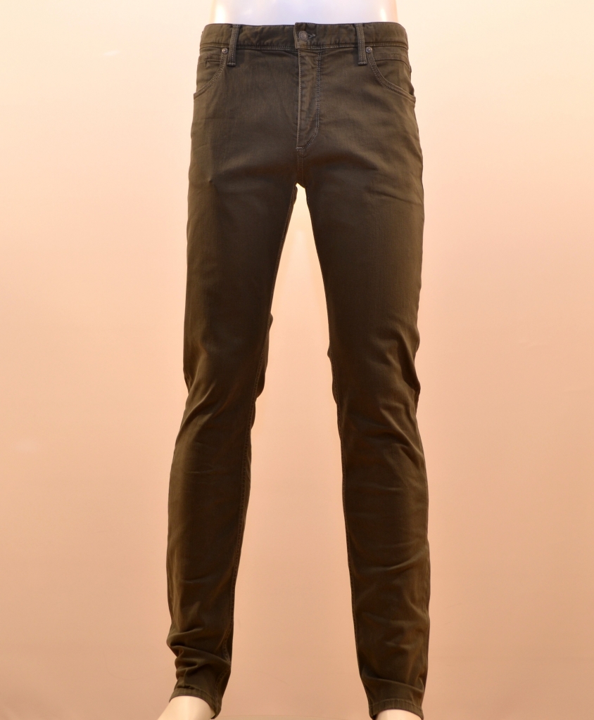 Jean ALBERTO ROBIN 1383 660 Kaki ALBERTO - Vêtements de marque ...