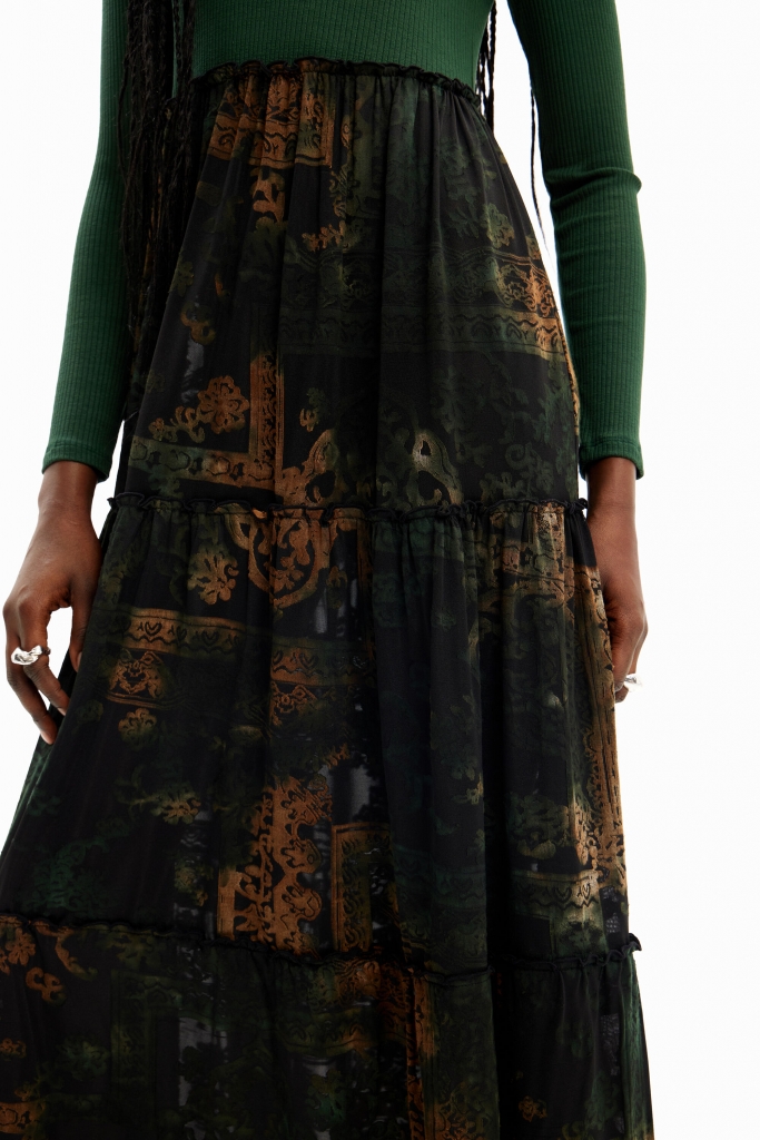 Robe DESIGUAL 23WWVK89 Verde botella DESIGUAL - Vêtements de marque ...